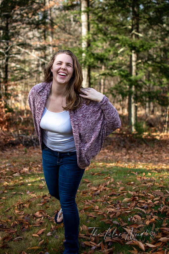 Danielle Cozy Cardi - The Lilac Needle