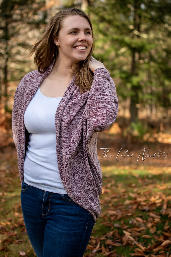 Danielle Cozy Cardi - The Lilac Needle